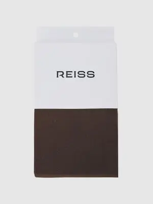 REISS Coloured 80 Denier Tights - Chocolate