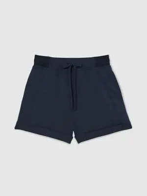 REISS Premium Interlock Drawstring Shorts