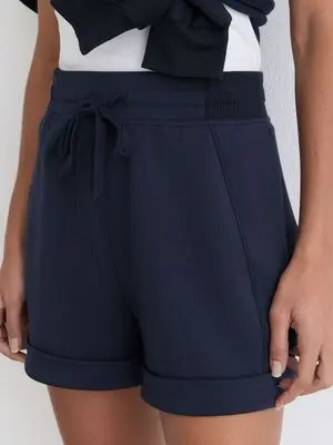 REISS Premium Interlock Drawstring Shorts