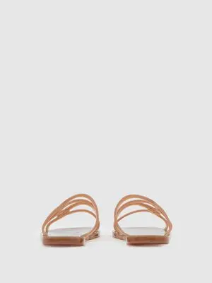 REISS Interlocking Jelly Slide Sandals