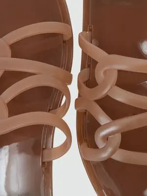 REISS Interlocking Jelly Slide Sandals