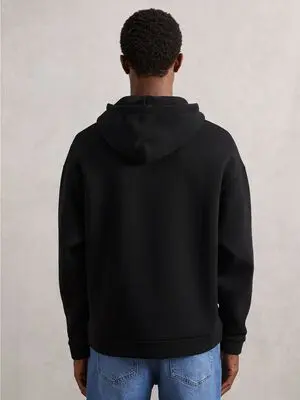 REISS Cotton-blend Fleece-back Hoodie
