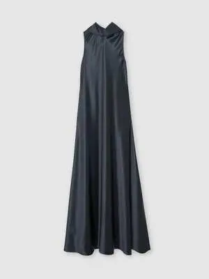 REISS Fae Cape Maxi Dress - Grey
