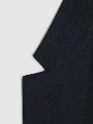 REISS Modern Fit Travel Blazer - Navy