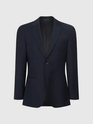 REISS Modern Fit Travel Blazer - Navy