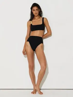 REISS Hardware-detail Square-neck Bikini Top