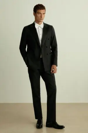 REISS Db Tailored Fit Double-breasted Tuxedo Jacket
