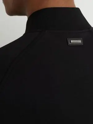 REISS Quilted Hybrid Bomber Jacket