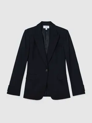 REISS Petite Wool-blend Single-breasted Suit Blazer