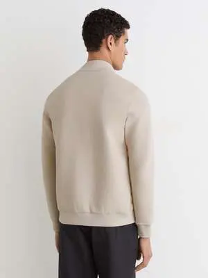 REISS Hybrid Quilt And Interlock Zip Jacket
