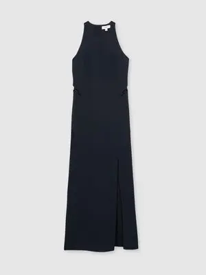 REISS Ladder Trim Sleeveless Maxi Dress