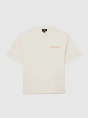 REISS Cotton Lemon-print Relaxed-fit T-shirt