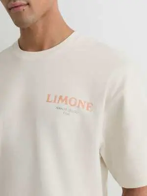 REISS Cotton Lemon-print Relaxed-fit T-shirt