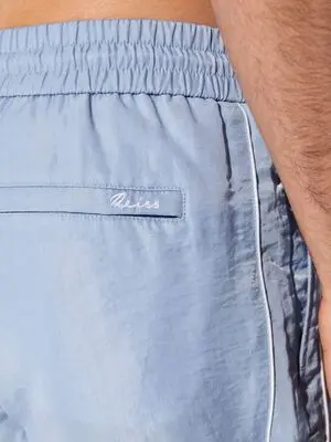 REISS Piped Drawstring Swim Shorts - Soft Blue