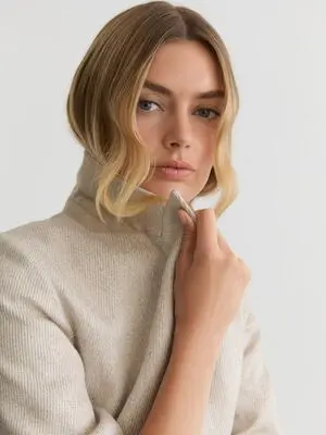 REISS Linen-blend Textured Double-breasted Blazer