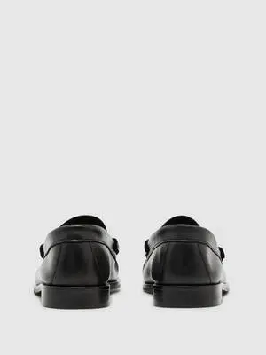 REISS Leather Penny Loafers