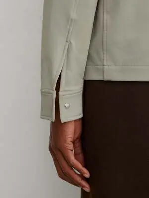 REISS Technical Twin-pocket Overshirt - Stone