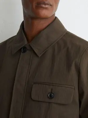 REISS Cotton-blend Zip-through Jacket