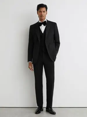 REISS Wool-blend Tailored-fit Waistcoat