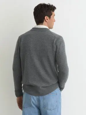 REISS Wool V-neck Cardigan