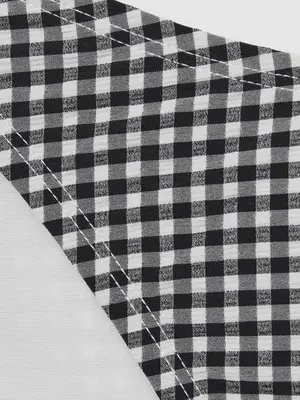 Good American Gingham Bikini Bottoms - Black