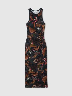 REISS X Nybg Printed Jersey Midi Dress