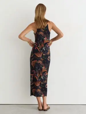 REISS X Nybg Printed Jersey Midi Dress