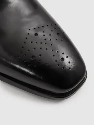 REISS Mead Leather Brogue Shoes