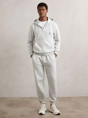 REISS Cotton-blend Zip-through Hoodie