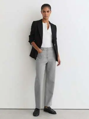 REISS Mid-rise Straight-leg Jeans - Grey