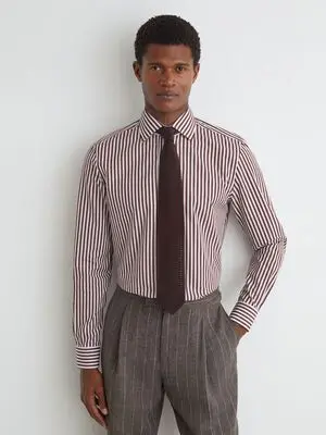 ATELIER Cotton Bengal-stripe Regular-fit Shirt