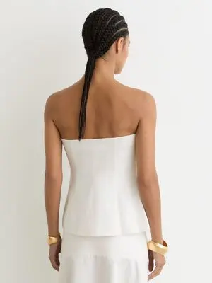 REISS Strapless Button Waistcoat