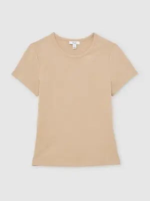 REISS Stretch-cotton Crew-neck T-shirt