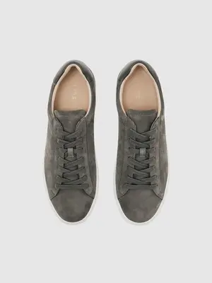 REISS Finley Leather Lace-up Trainers