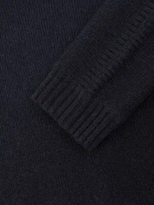 REISS 3-9 Yrs Wool-blend Rib-detail Jumper - Navy