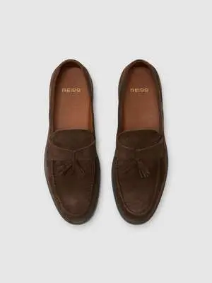 REISS Suede Tassel Loafers