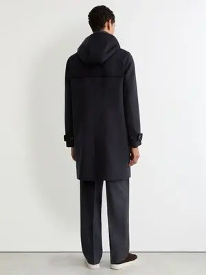 REISS Wool-blend Hooded Duffle Coat