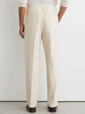 REISS Relaxed Twill Drawstring Trousers
