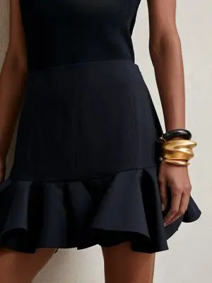 REISS Ruffle-hem Mini Skirt
