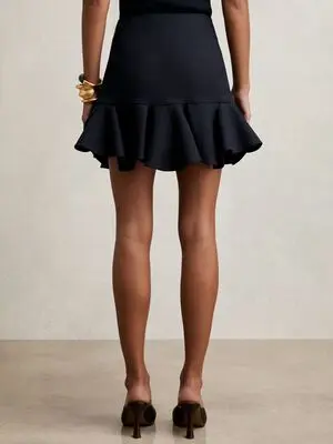 REISS Ruffle-hem Mini Skirt