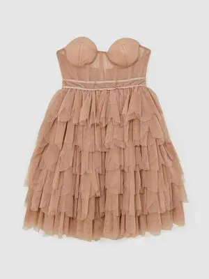REISS Royal Ballet Tulle Mini Dress - Pink