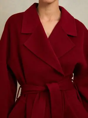 REISS Atelier Wool Blindseam Belted Coat