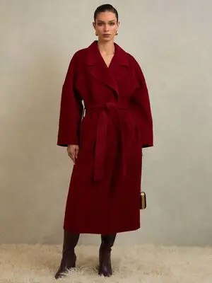 REISS Atelier Wool Blindseam Belted Coat