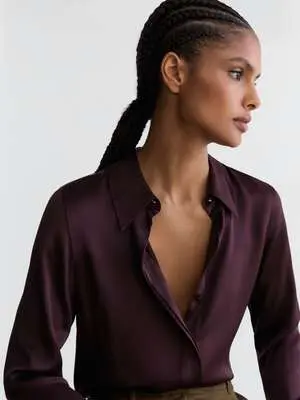 Reiss Pointed Collar Shirts For Women