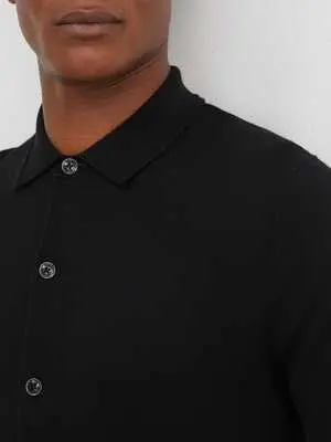 REISS Merino Wool Button-through Cardigan