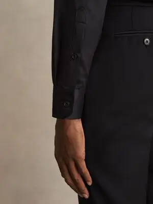 REISS Storm Slim Fit Cotton Double-cuff Shirt