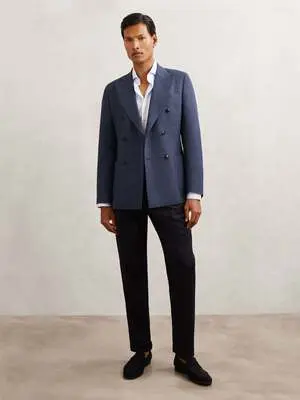 REISS Wool-blend Double-breasted Blazer Slim-fit