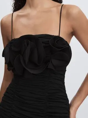 Acler Gathered Midi Dress