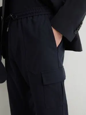 REISS Slim-leg Drawstring Cargo Trousers