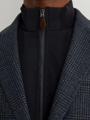 REISS Check Single-breasted Blazer With Gilet Insert Tailored-fit